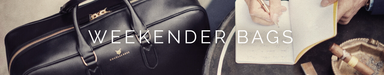 Douglas Rose Leather Weekender Bags | Connected Quality
