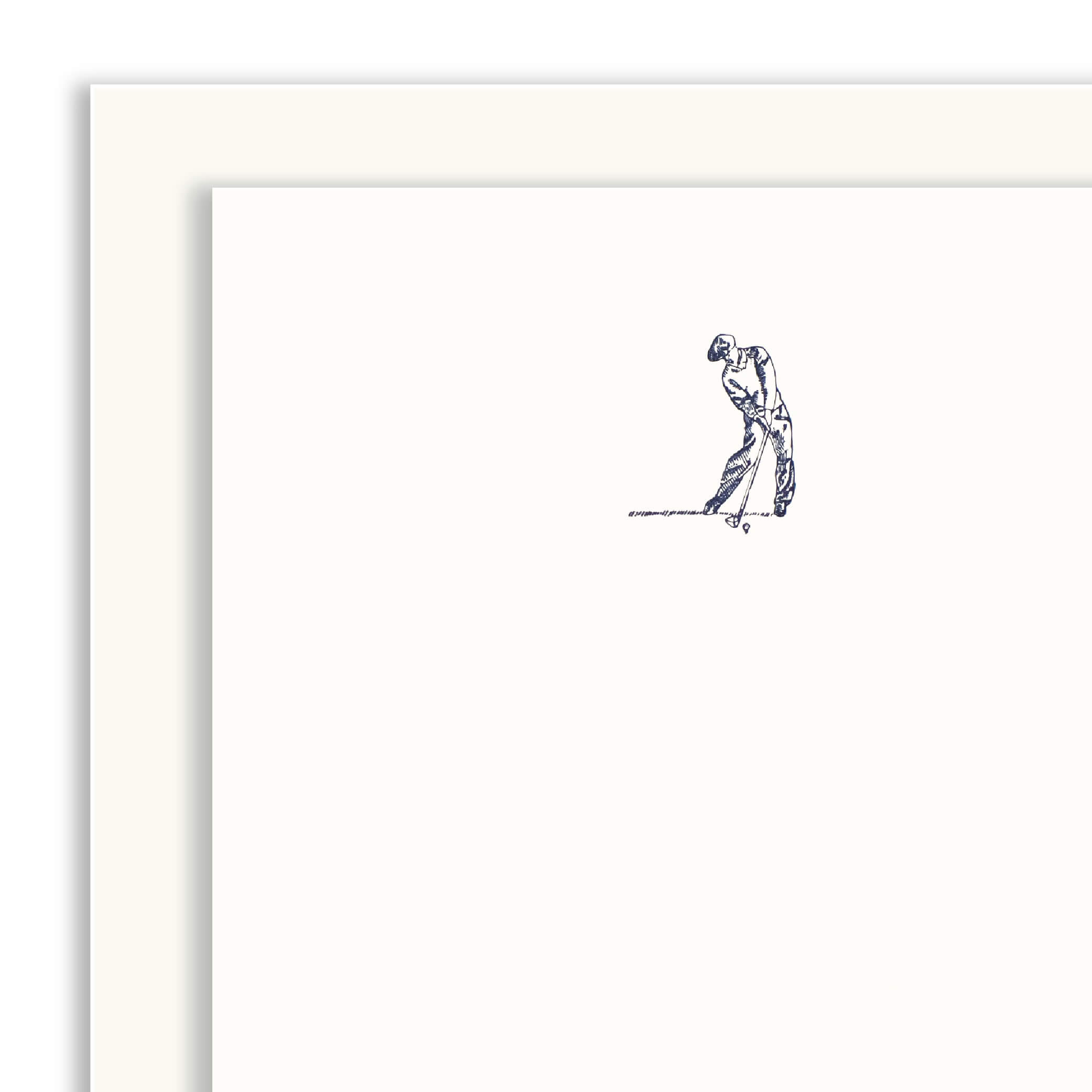 Golf Stationery | Iconic Swing in Navy | Douglas Rose Co.