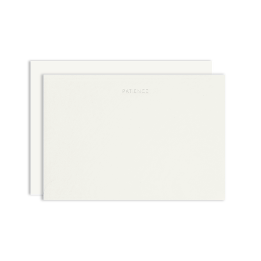 Luxury Stationery | Iconic Words "Patience" | Douglas Rose Co.